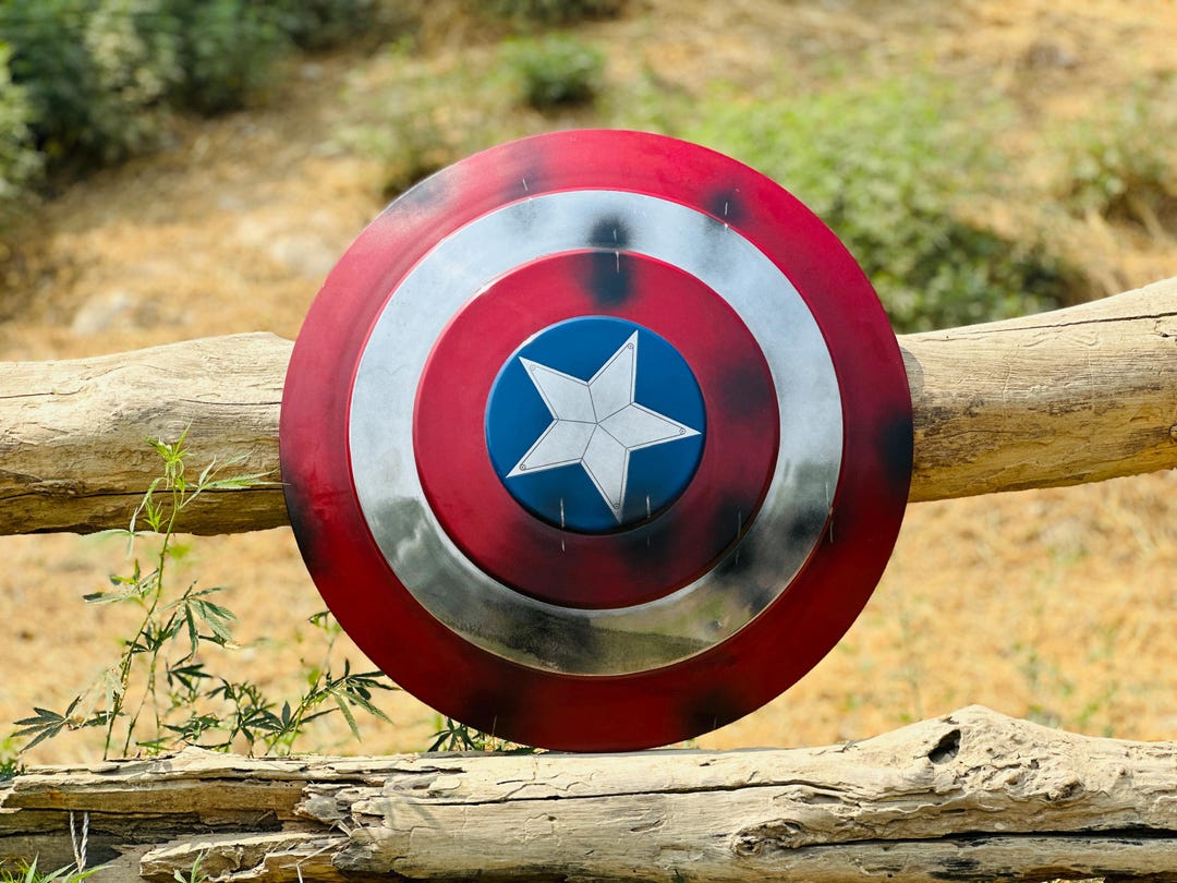 Damage Captain America Shield: Metal Prop Replica - Avengers Endgame - Etsy
