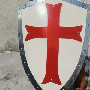 Templar Shield | Medieval Knight Cross Shield | Medieval Knight ...