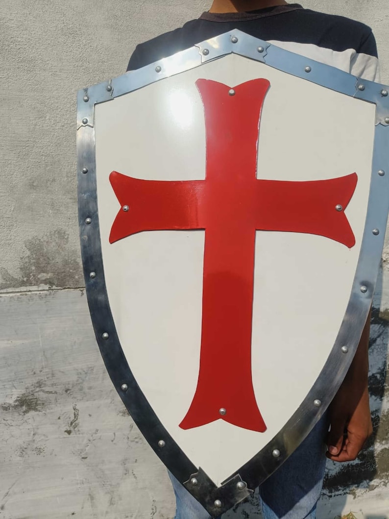 Templar Shield | Medieval Knight Cross Shield | Medieval Knight ...