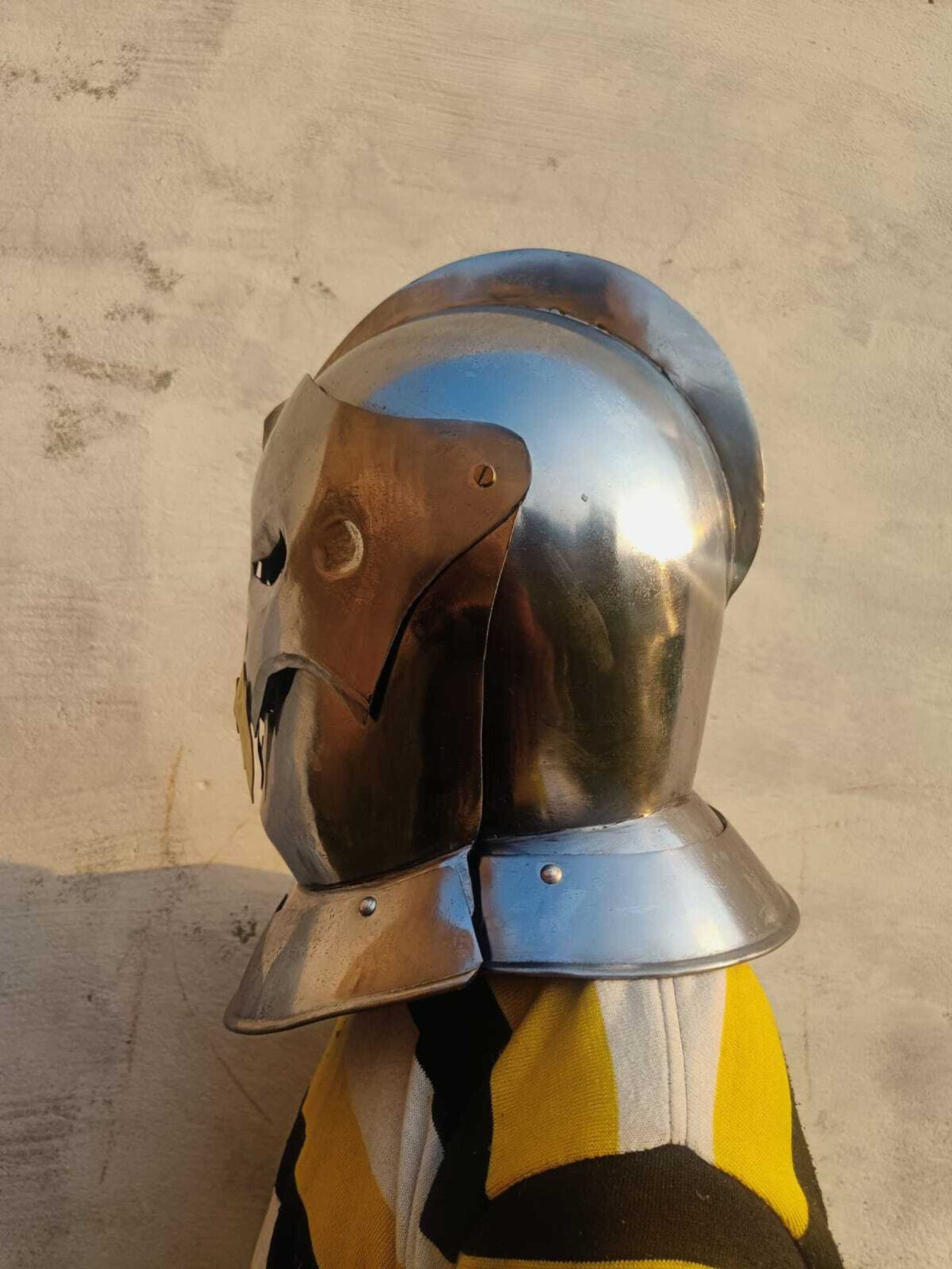 Old Demonic Face Helmet Medieval Helmet Battle Ready Historical ...