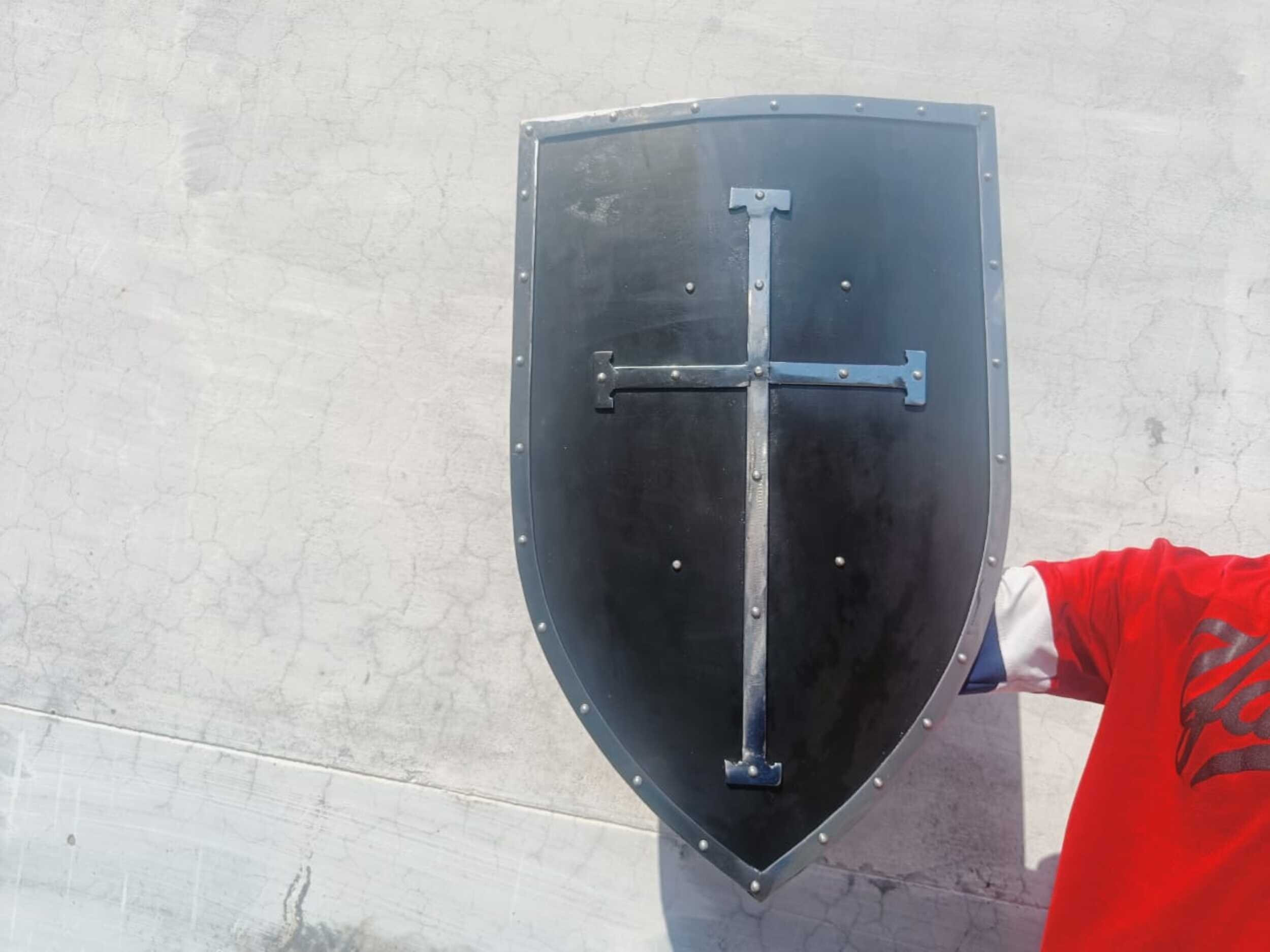 Medieval Knight Crusader Cross Templar Shield Larp Reenactment Cosplay ...