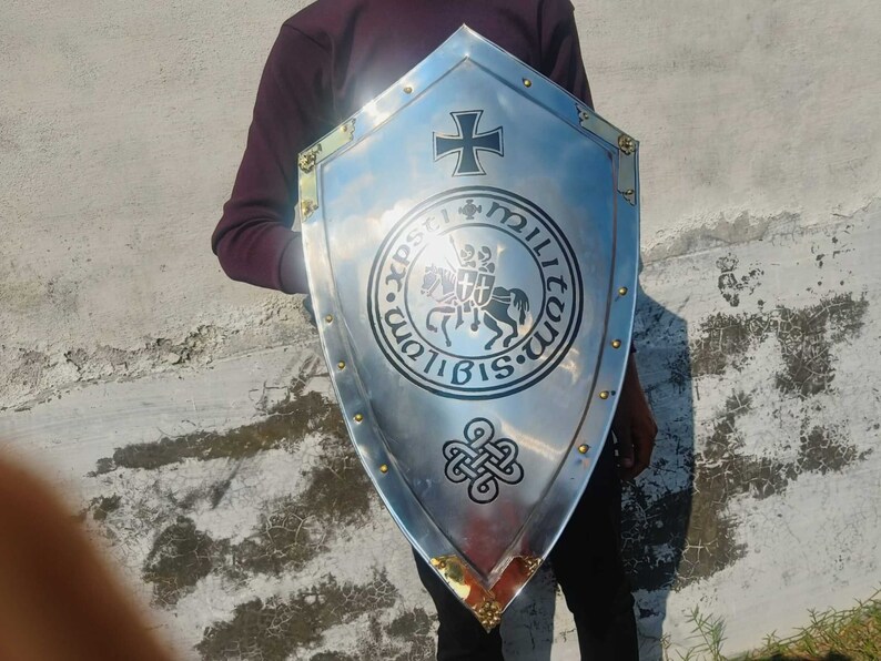 Medieval Knight Cross Shield Medieval Knight Crusader Cross - Etsy