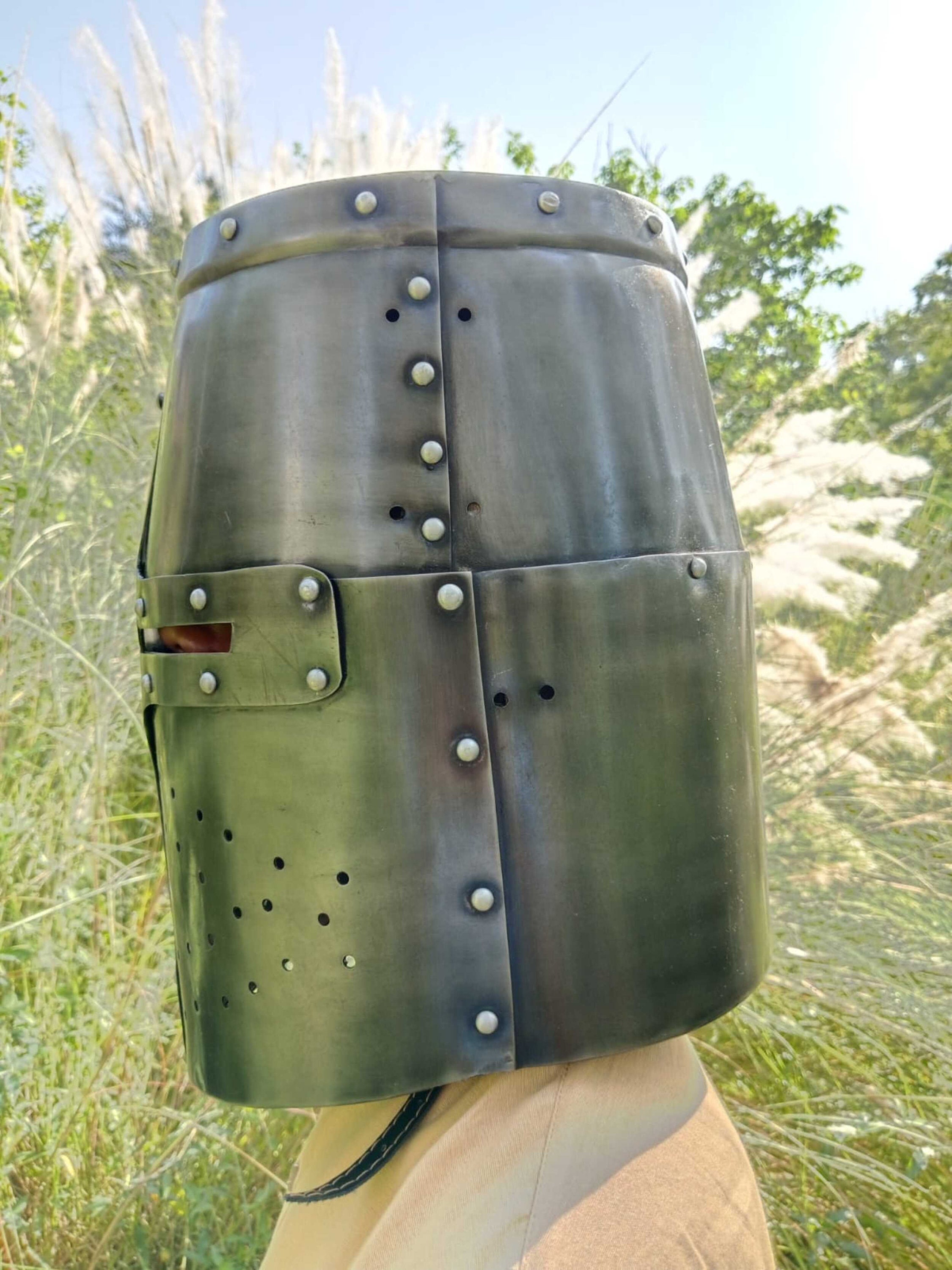 Templar Helmet L Medieval Dargen Great Combat Helmet| Museum Knight ...