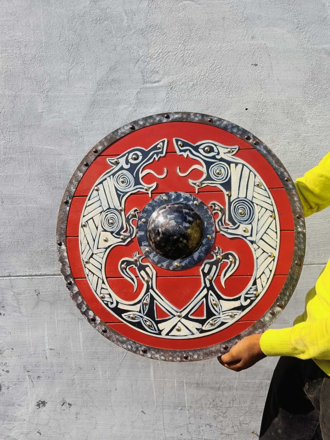 Best Wooden Shield | Stylish Viking Shield | Wooden Viking Cosplay ...