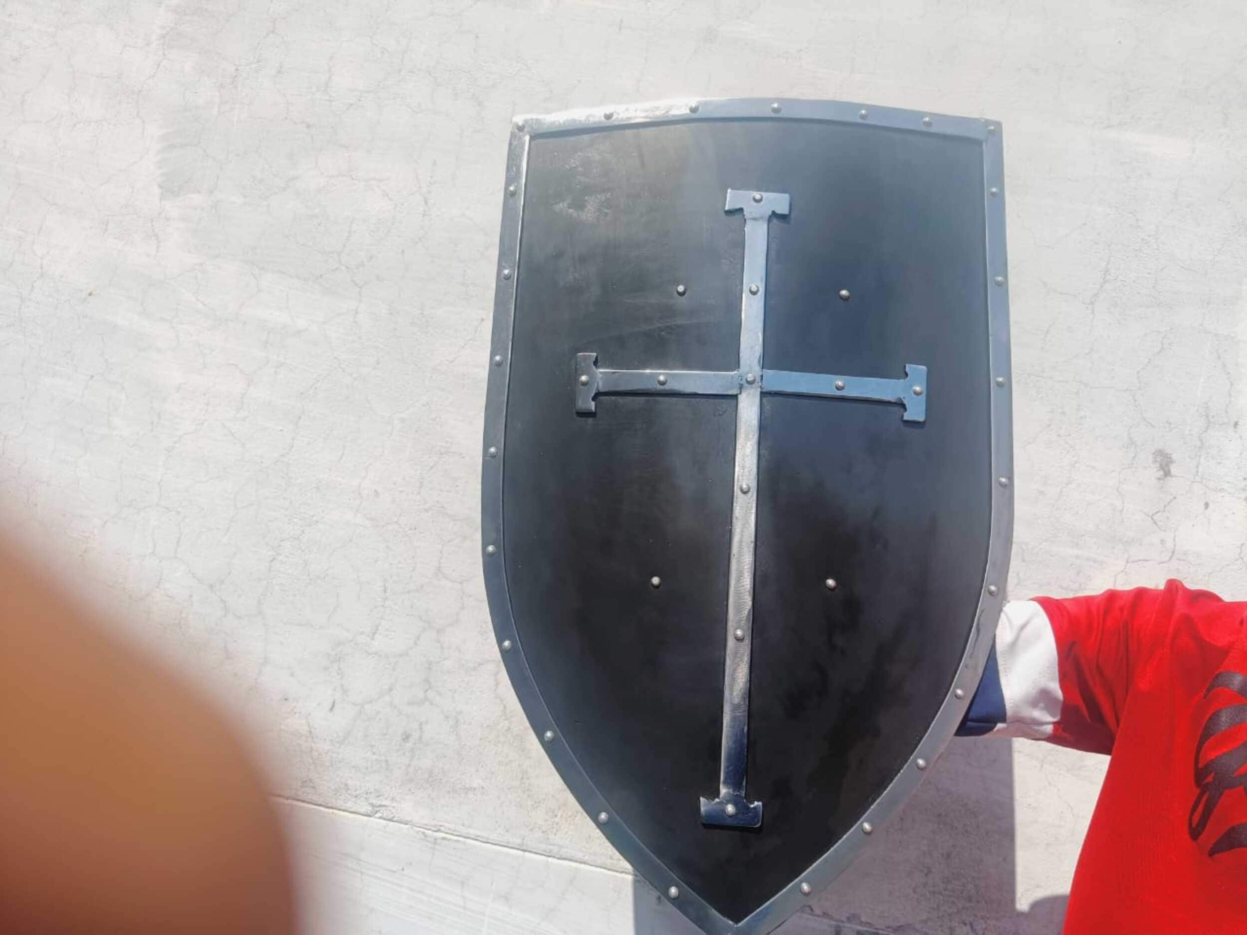 Medieval Knight Crusader Cross Templar Shield | Larp Reenactment ...