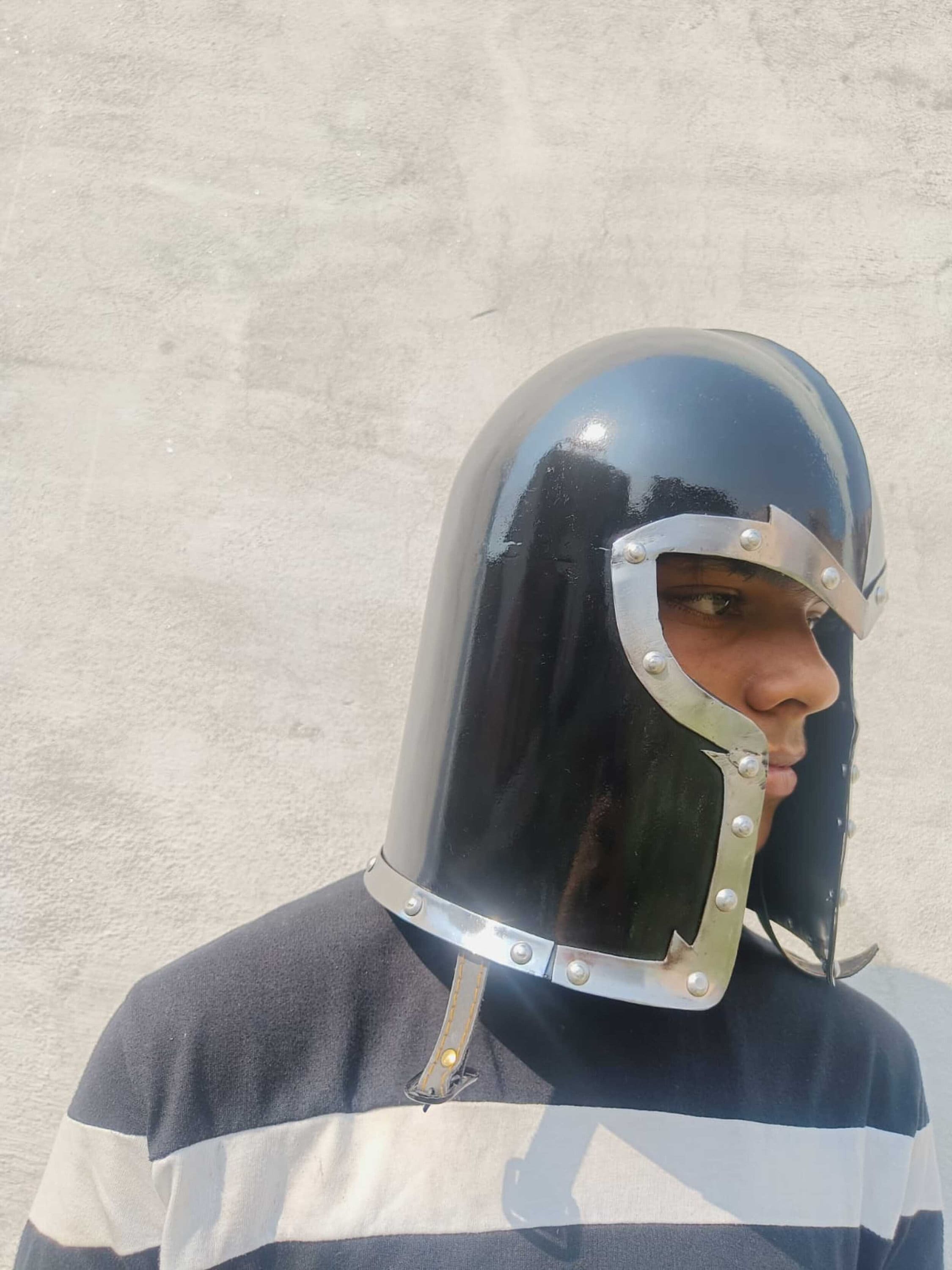 Barbute Helmet Medieval Knight Greek Barbute Armor Helmet - Etsy