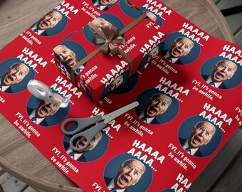 Joe Biden Signing Birthday Cake Happy Birthday Gift Wrap Paper - Etsy
