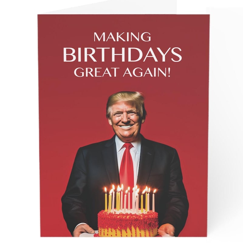 Personalized Donald Trump Birthday Card - Etsy