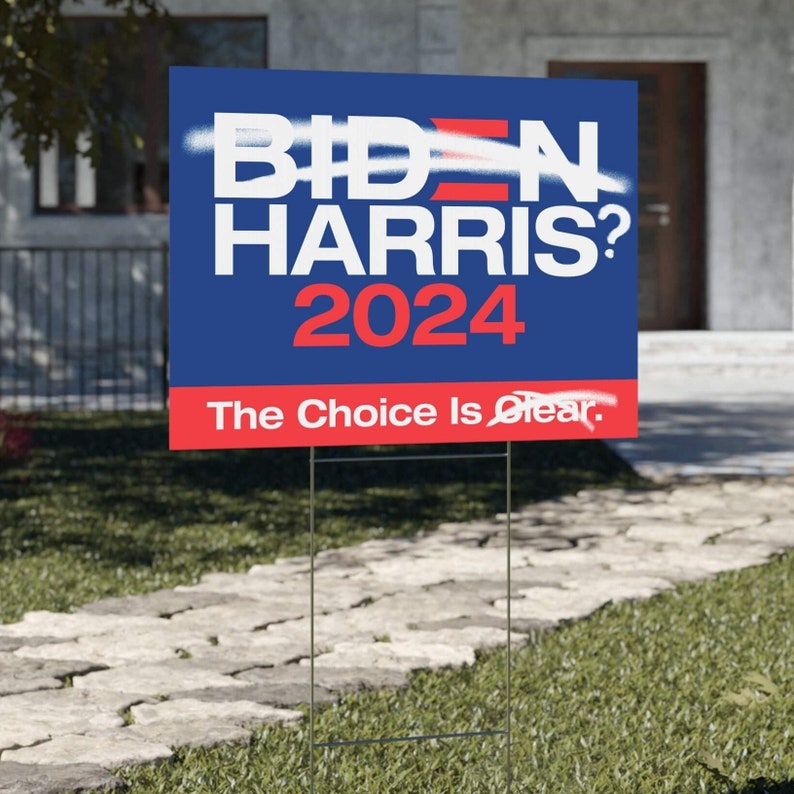 Funny Biden Harris 2024 Yard Sign - Etsy
