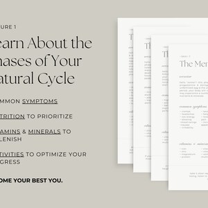Cycle Syncing Journal With Calendar (printable) | Period Tracker ...