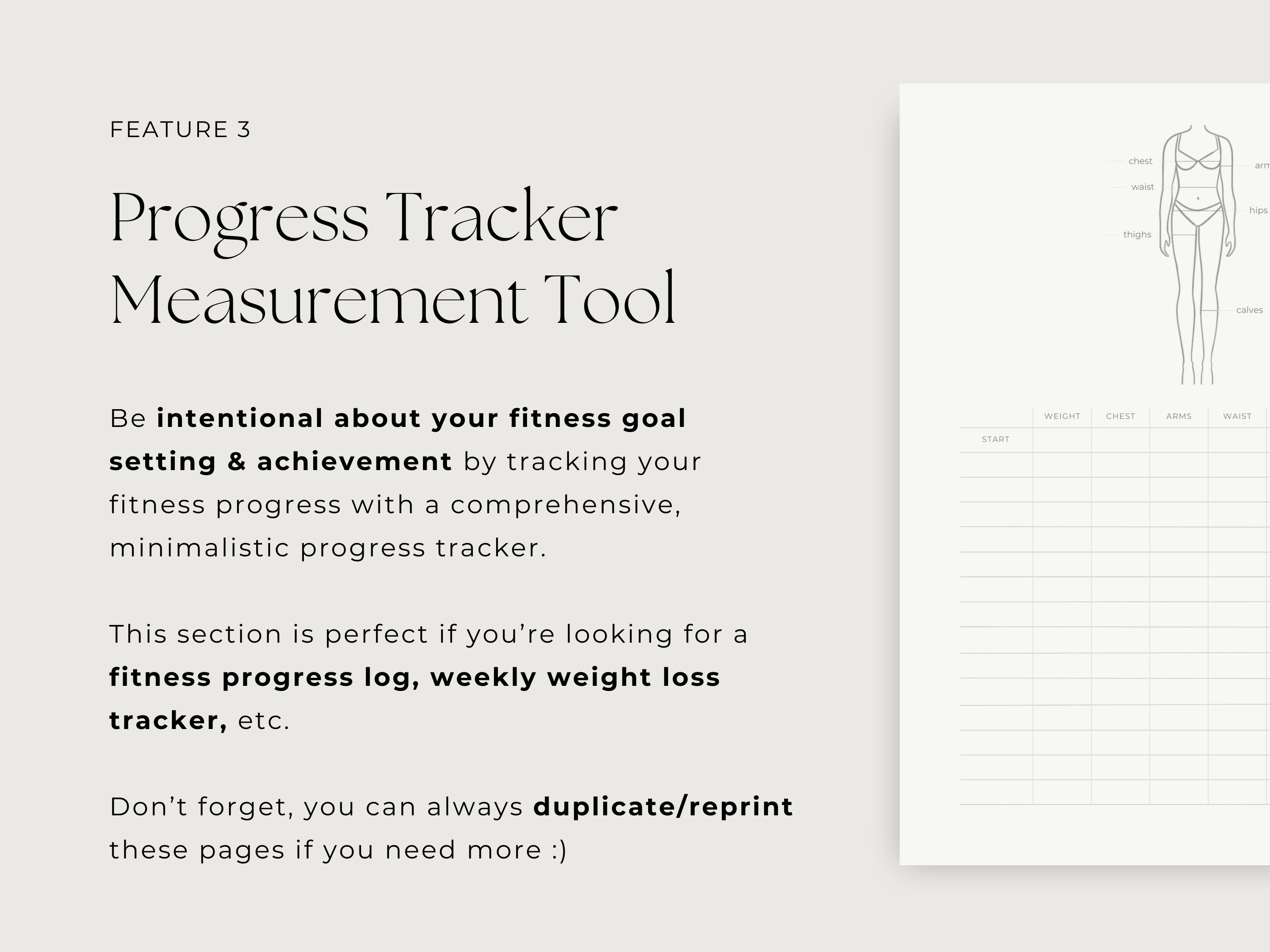 Workout Log Book (printable) | Weight Lifting Log & Home Workout ...