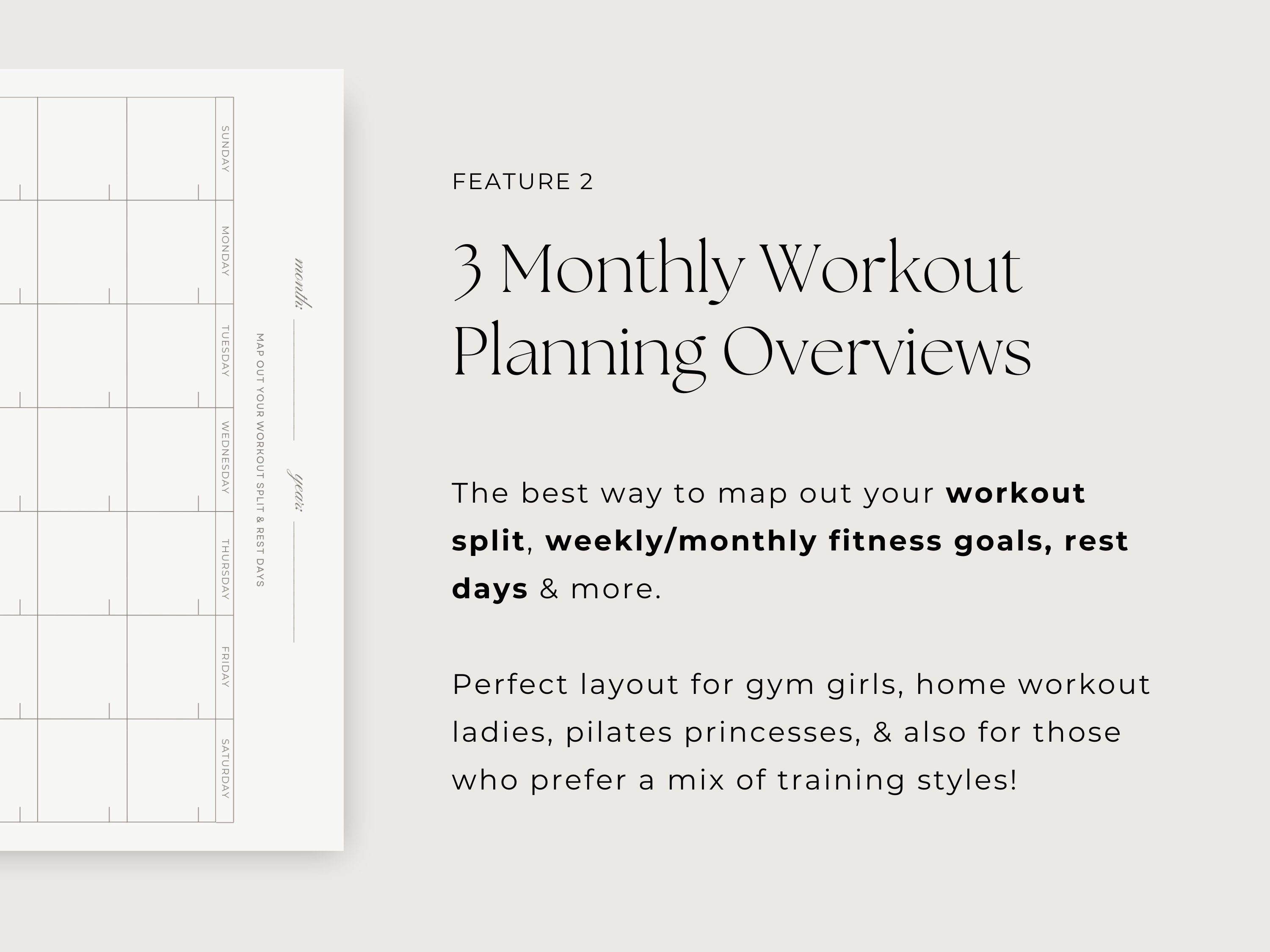 Workout Log Book (printable) | Weight Lifting Log & Home Workout ...