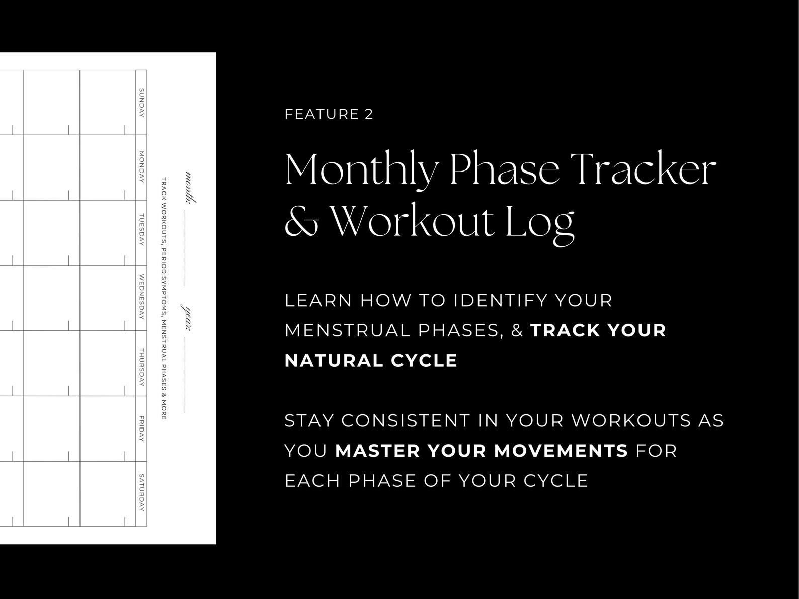 Zyklus Journal mit Kalender (printable) | Periode Tracker & Fitness ...