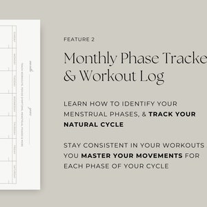 Cycle Syncing Journal With Calendar (printable) | Period Tracker ...