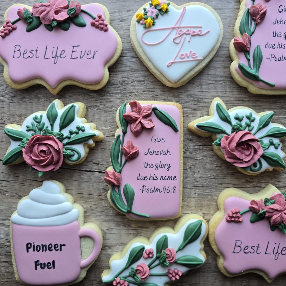 Scriptual/encouragement Cookie Set - Etsy