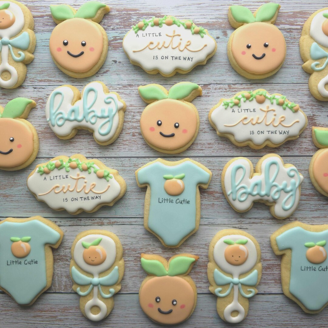 A Little Cutie Baby Shower Cookies - Etsy