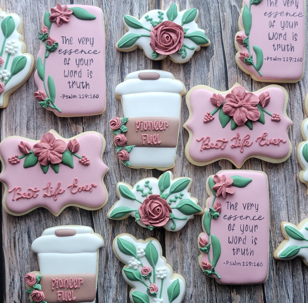Scriptual/encouragement Cookie Set - Etsy