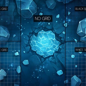 RPG Battlemap: Dark Crystal Caverns Dnd Snowy Cave Battle Map for ...