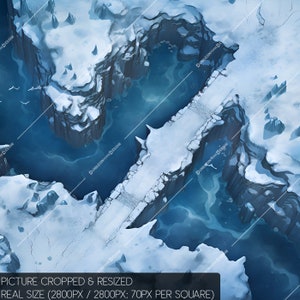 RPG Battlemap: Frostbite Mountain Dnd Snow Battle Map for Roll20 ...