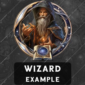 Wizard Token Frame Dnd for VTT Roll20 Token Border Dnd Tabletop ...