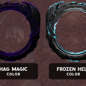 Warlock Fiend Patron Token Frame Dnd for VTT Roll20 Token Border ...