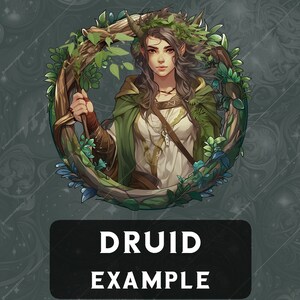 Druid Dnd Token Frame for Roll20 Token Border for Tabletop Pathfinder ...