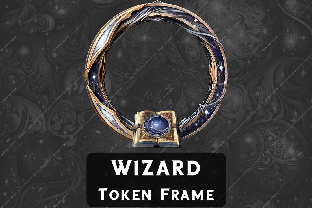 Wizard Token Frame Dnd for VTT Roll20 Token Border Dnd Tabletop ...
