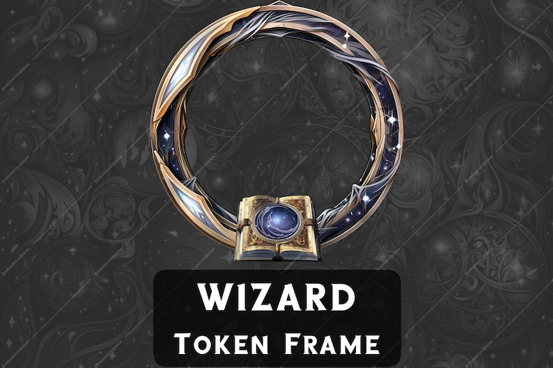 Wizard Token Frame Dnd for VTT Roll20 Token Border Dnd Tabletop ...
