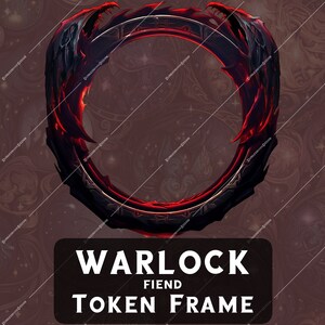 Warlock Fiend Patron Token Frame Dnd for VTT Roll20 Token - Etsy