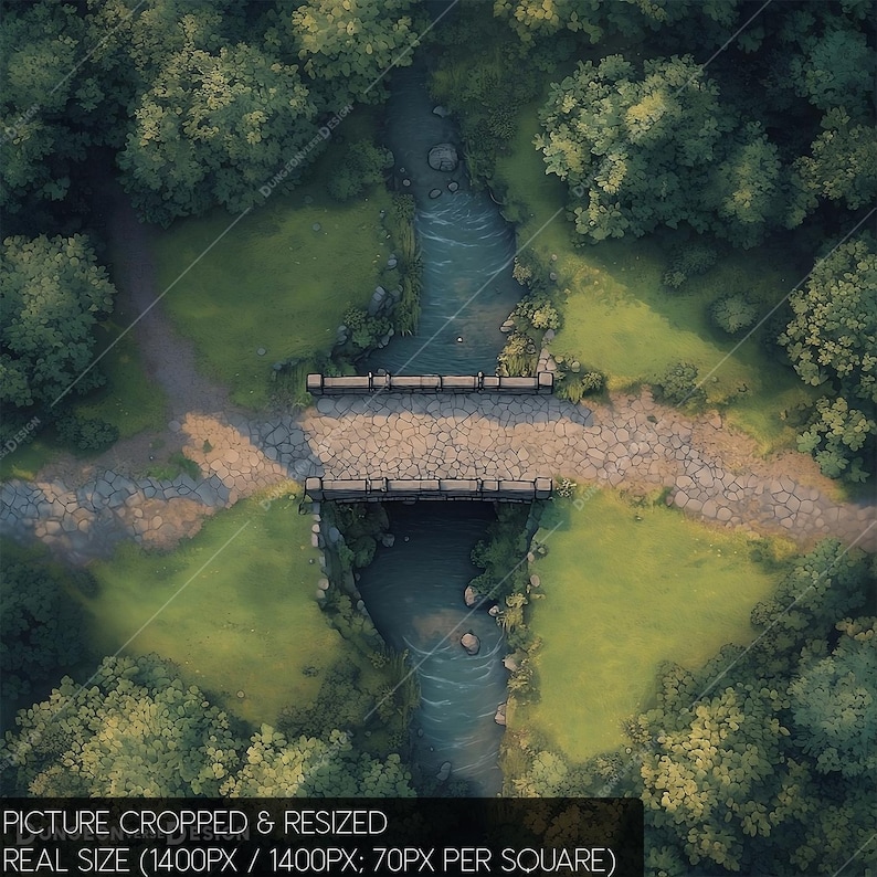 RPG Battlemap: Forest Dnd Battle Map Woods for Roll20 Woodland ...