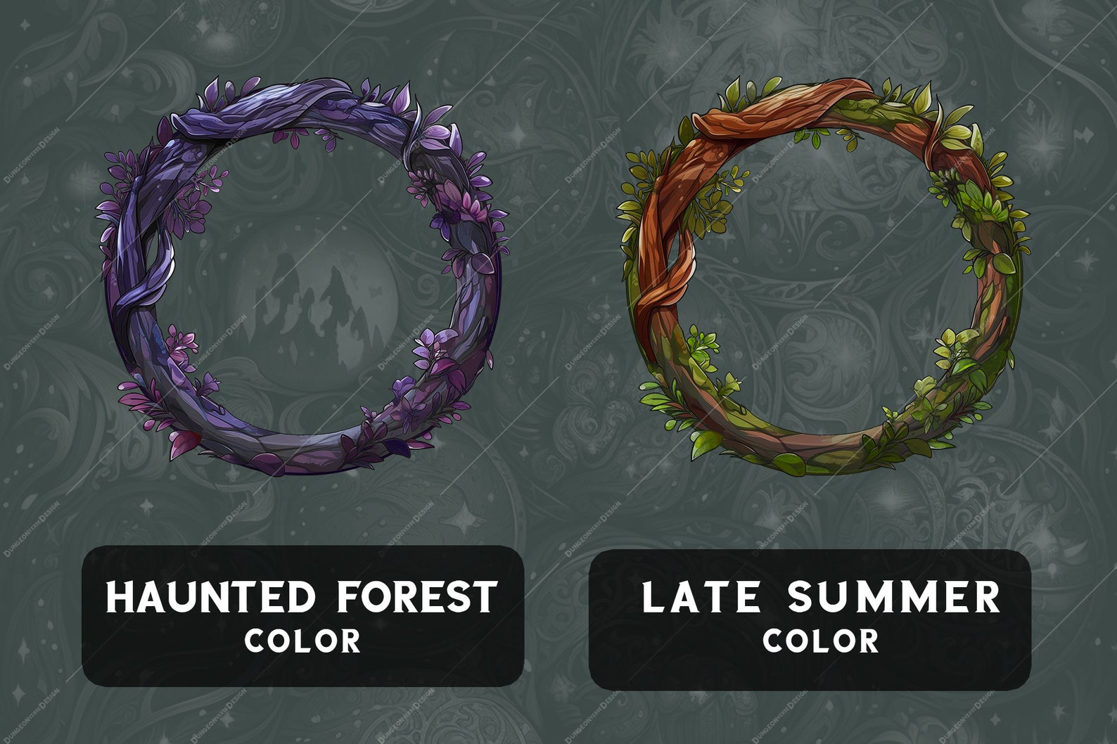 Druid Dnd Token Frame for Roll20 Token Border for Tabletop Pathfinder ...