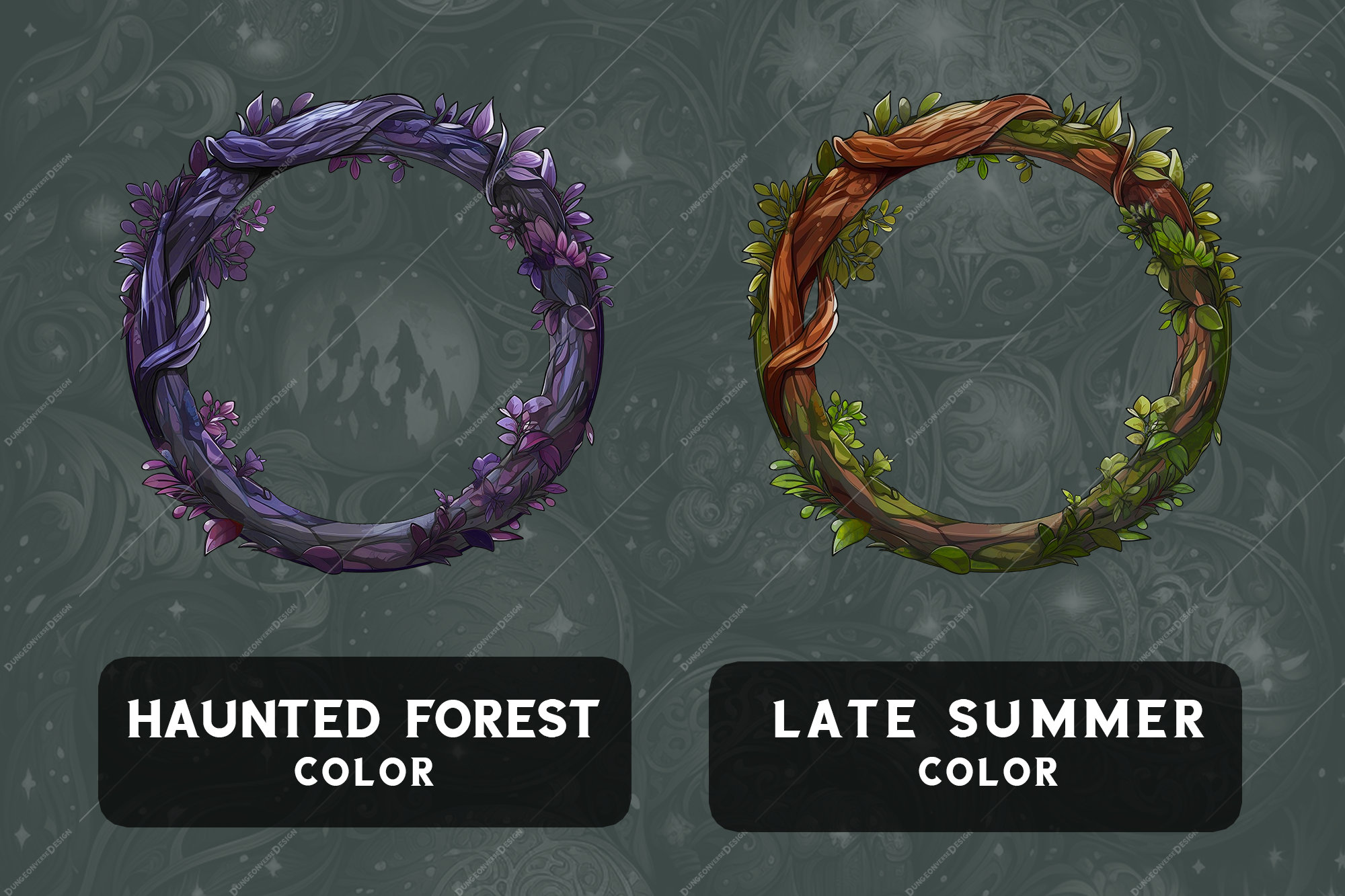 Druid Dnd Token Frame for Roll20 Token Border for Tabletop Pathfinder ...