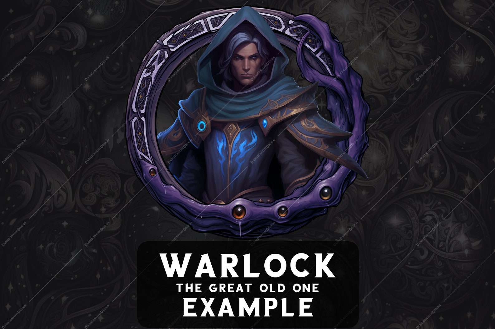 Warlock the Great Old One Patron Token Frame Dnd for VTT Roll20 Token ...