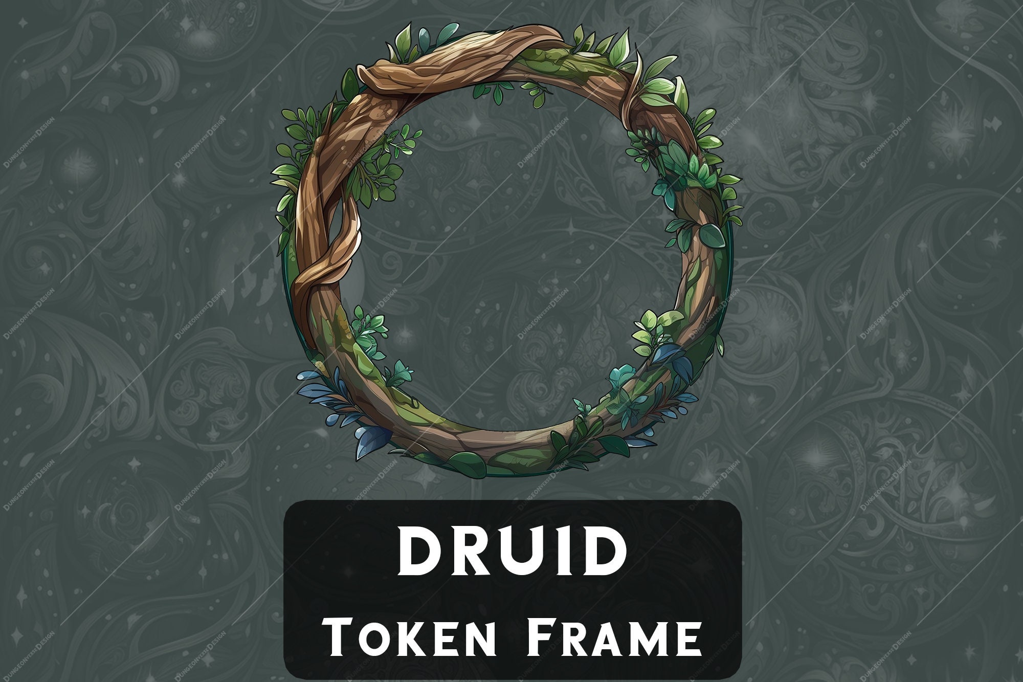 Druid Dnd Token Frame for Roll20 Token Border for Tabletop Pathfinder ...