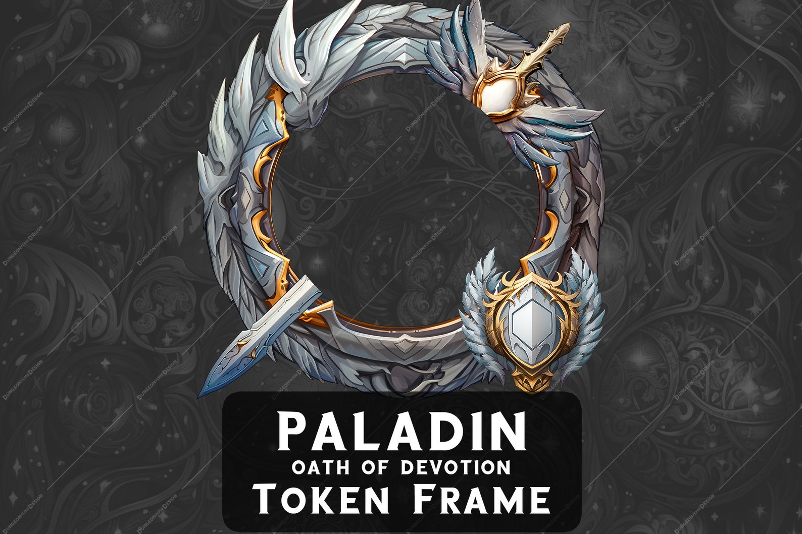 Paladin Oath of Devotion Token Frame Dnd for Roll20 Token Border Dnd ...