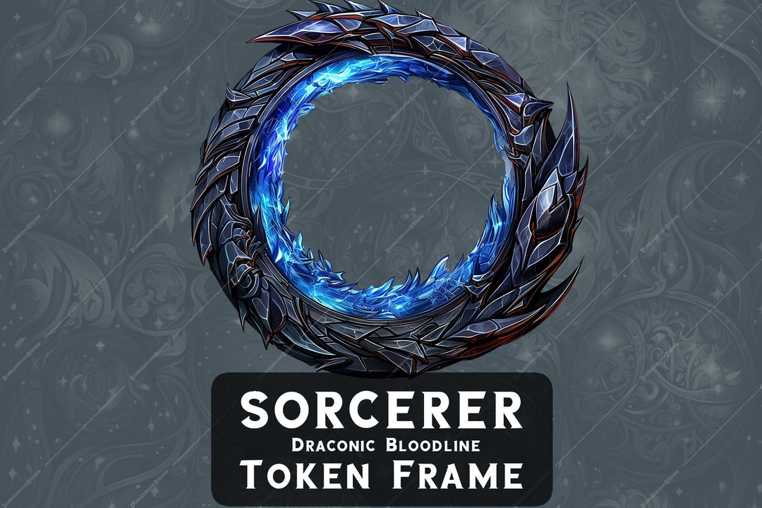 Sorcerer Draconic Bloodline Token Frame for Roll20 Token Border for Dnd ...