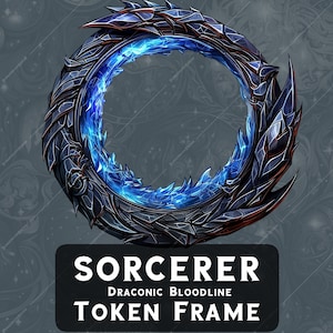 Sorcerer Draconic Bloodline Token Frame for Roll20 Token Border for Dnd ...