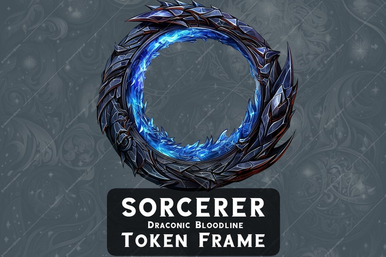 Sorcerer Draconic Bloodline Token Frame for Roll20 Token Border for Dnd ...