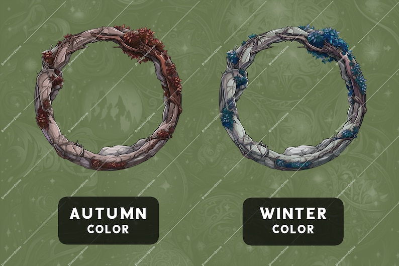 Druid Circle of Land Token Frame DND Roll20 Token Border for Dnd ...