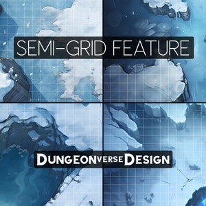 RPG Battlemap: Frostbite Mountain Dnd Snow Battle Map for Roll20 ...