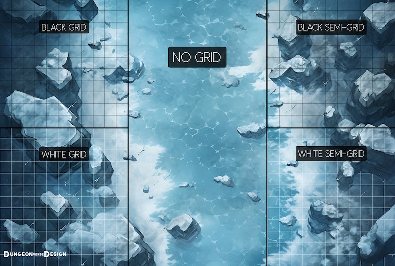 RPG Battlemap: Frostbite Mountain Dnd Snow Battle Map for Roll20 ...