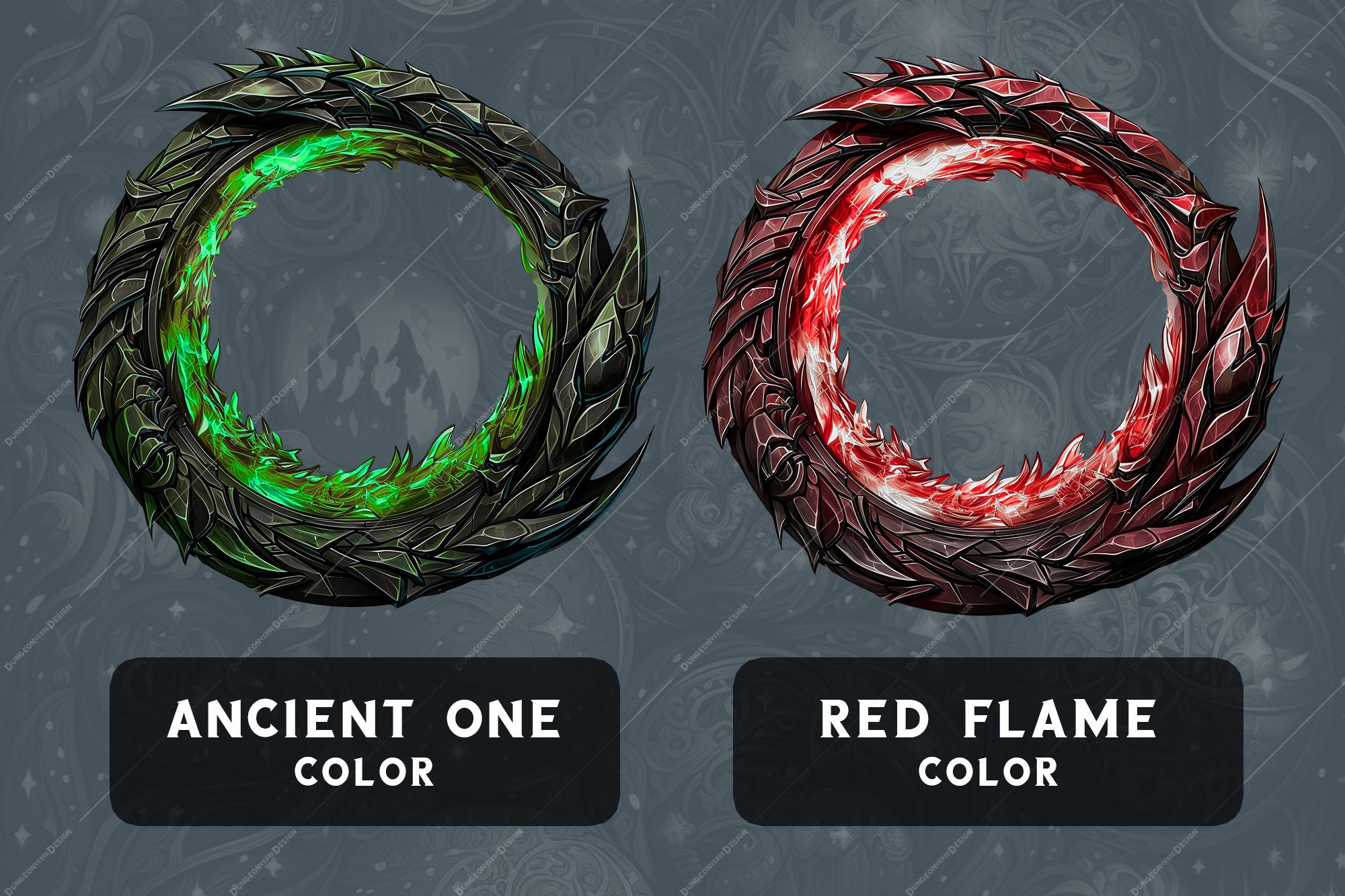 Sorcerer Draconic Bloodline Token Frame for Roll20 Token Border for Dnd ...