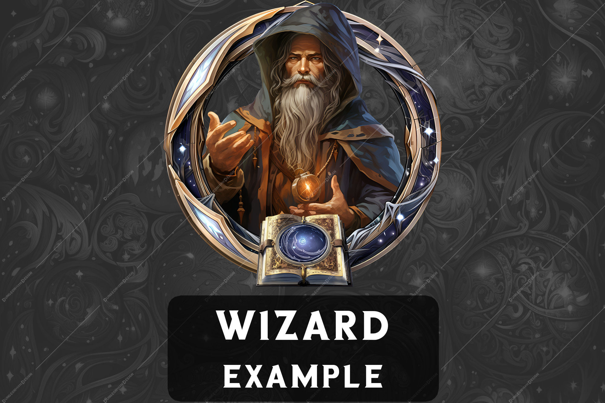 Wizard Token Frame Dnd for VTT Roll20 Token Border Dnd Tabletop ...