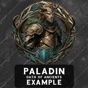 Paladin Oath of Ancients Token Frame for Roll20 Token Border for Dnd ...