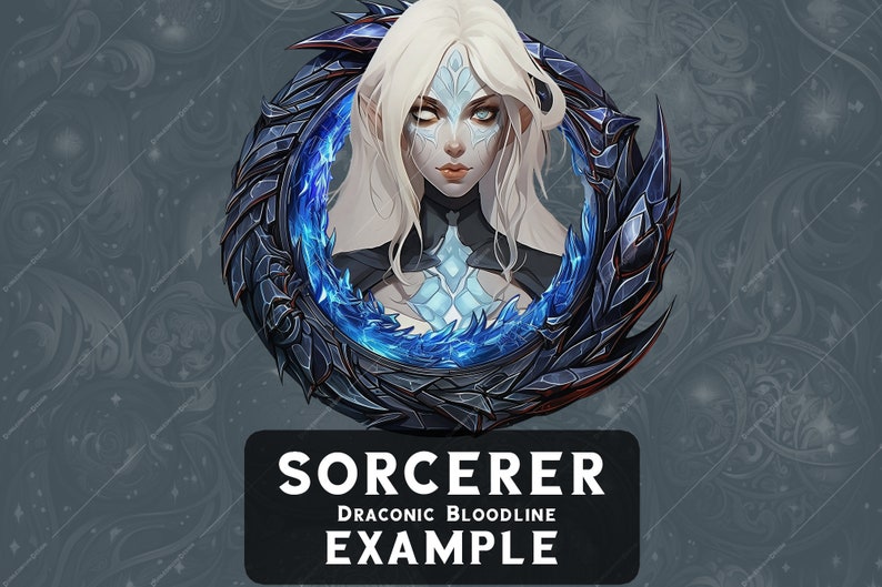 Sorcerer Draconic Bloodline Token Frame for Roll20 Token Border for Dnd ...