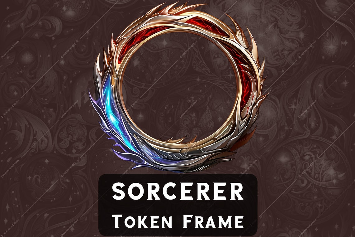 Sorcerer Token Frame for Roll20 Token Border for Dnd Tabletop ...