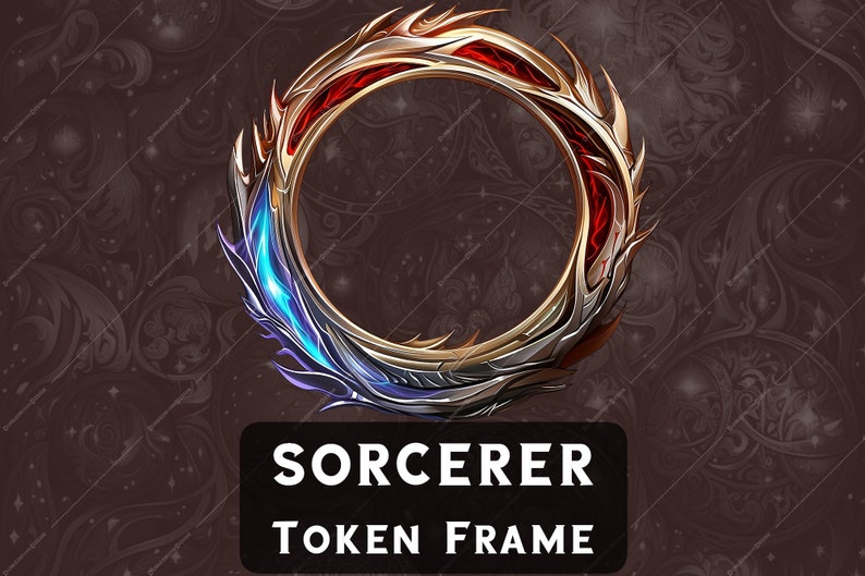 Sorcerer Token Frame for Roll20 Token Border for Dnd Tabletop ...