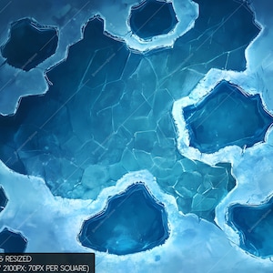 RPG Battlemap: Dark Crystal Caverns Dnd Snowy Cave Battle Map for ...