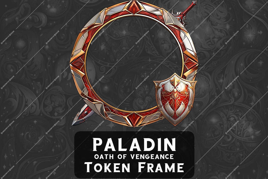 Paladin Oath of Vengeance Token Frame for Roll20 Token Border for Dnd ... Paladin Oath of Vengeance Token Frame for Roll20 Token Border for Dnd ...