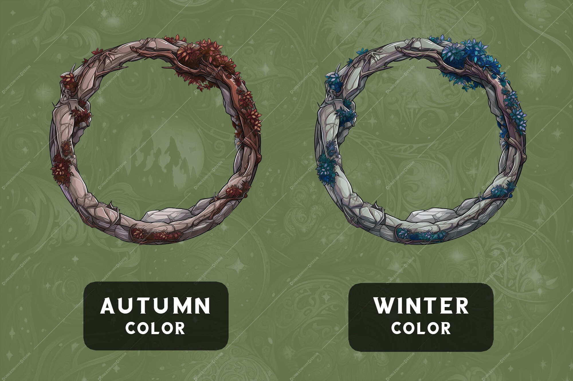 Druid Circle of Land Token Frame DND Roll20 Token Border for Dnd ...